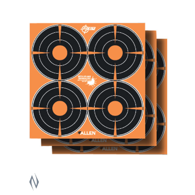ALLEN EZ AIM SPLASH ADHESIVE 3" BULLSEYE TARGET 12PK