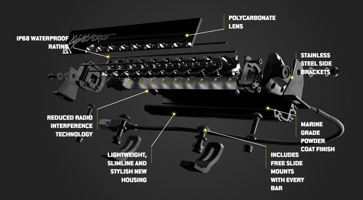 LIGHTFORCE VIPER 50 INCH SINGLE ROW LED LIGHT BAR