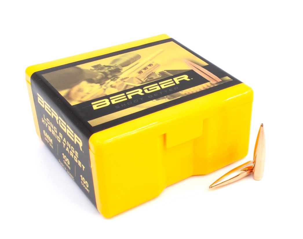 Berger 6mm 109 gr LR Hybrid Target (500/box)