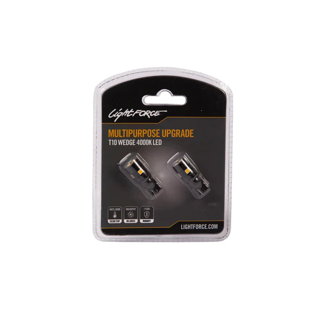 Lightforce T10 Wedge 4000K LED Pair | Gunforce Australia